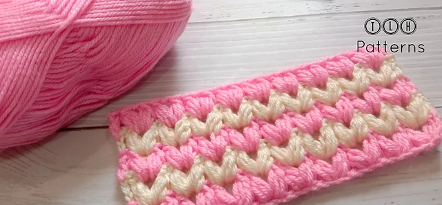 "V" Stitch Pattern - crafts.alldaycrochet