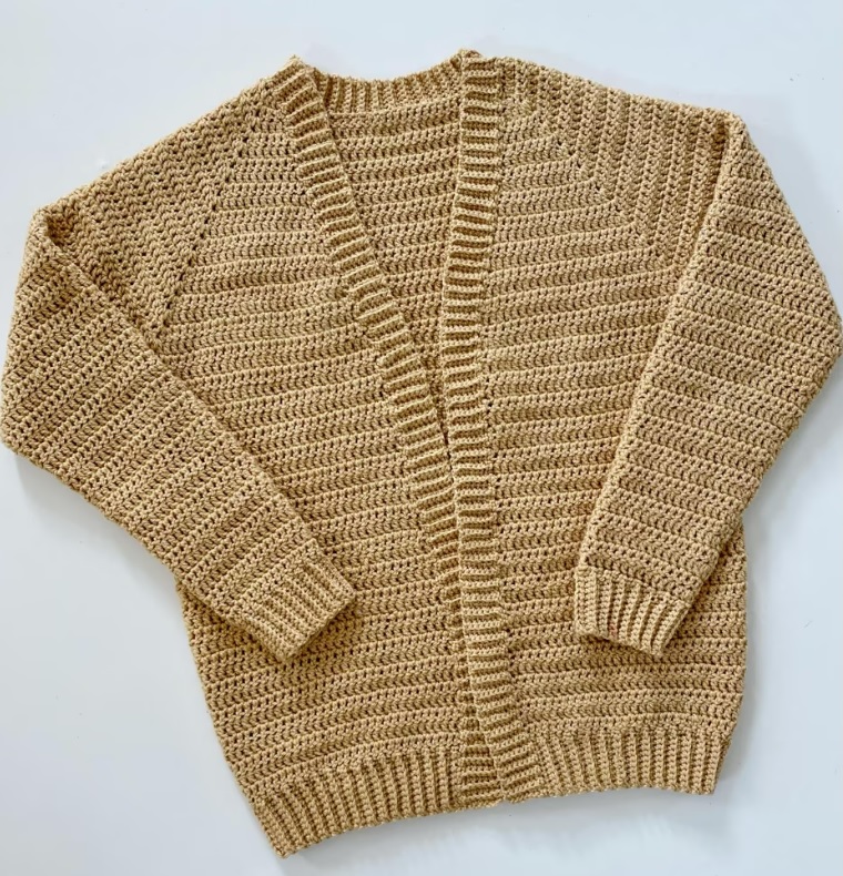 Beginner Crochet Cardigan | crafts.alldaycrochet