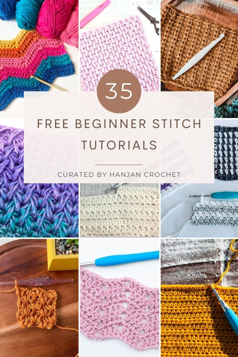 35 Easy Crochet Stitches For Beginners | crafts.alldaycrochet
